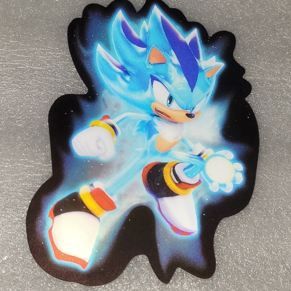 Wall Decor | 315 Sonic The Hedgehog Holographic Lenticular Decal ...